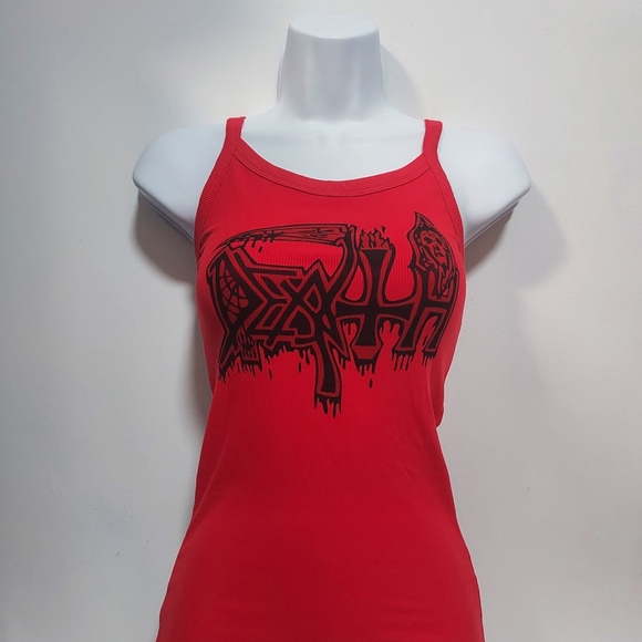 Tops | Death Tank Top Ribbed Death Band Shirt Death Metal Shirt | Poshmark